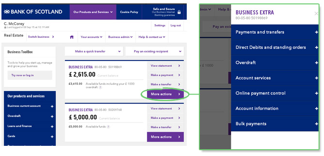 Improving internet banking | Online Banking | Bank of Scotland Business
